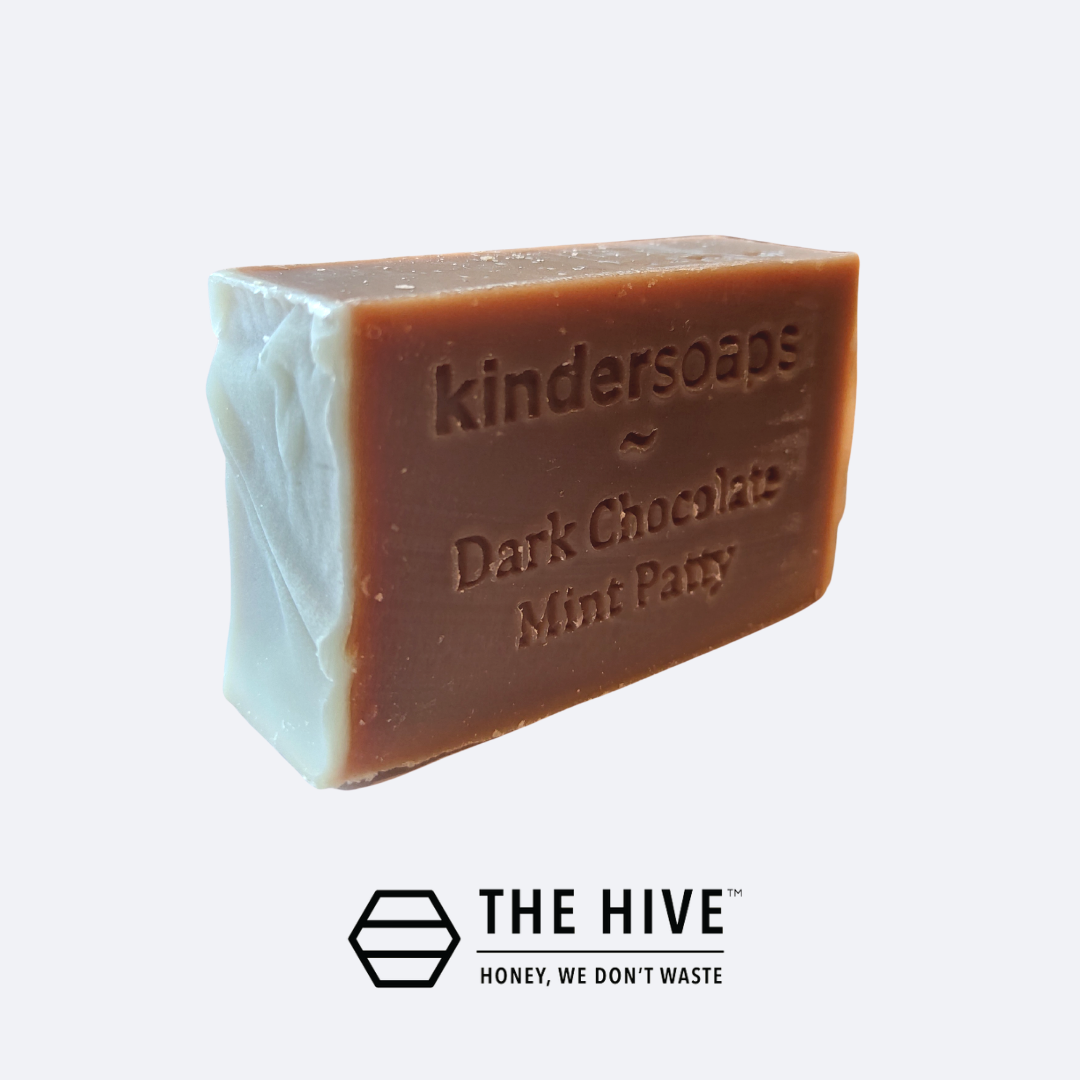 Kinder Soaps Dark Chocolate Mint Patty Soap Bar (110g) – Thehiveecostore