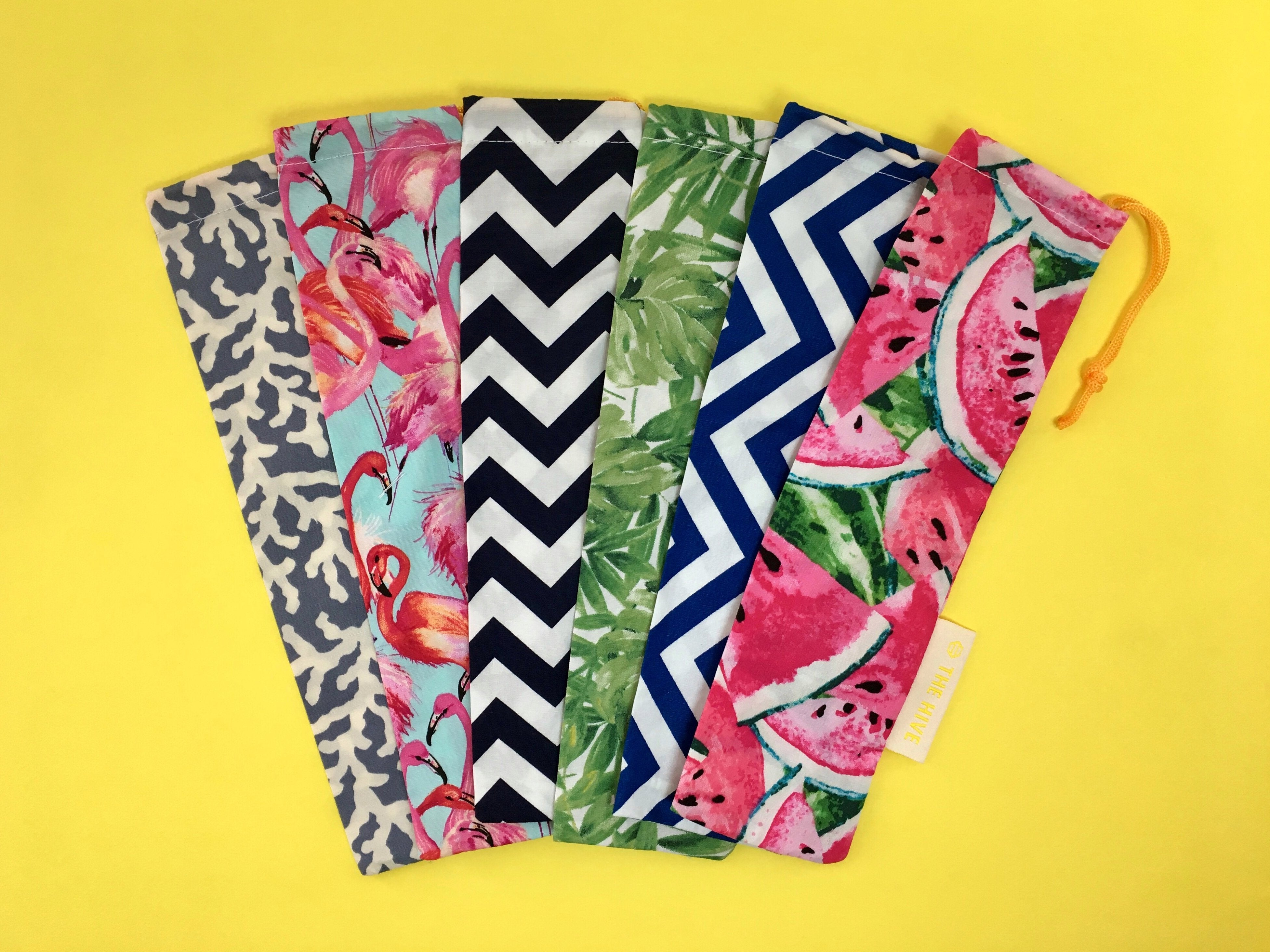 Pattern Straw Pouch – Thehiveecostore